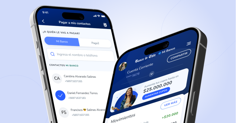 Envía cobros y pagos a contactos, con App Mi Banco, más rápido y seguro.
